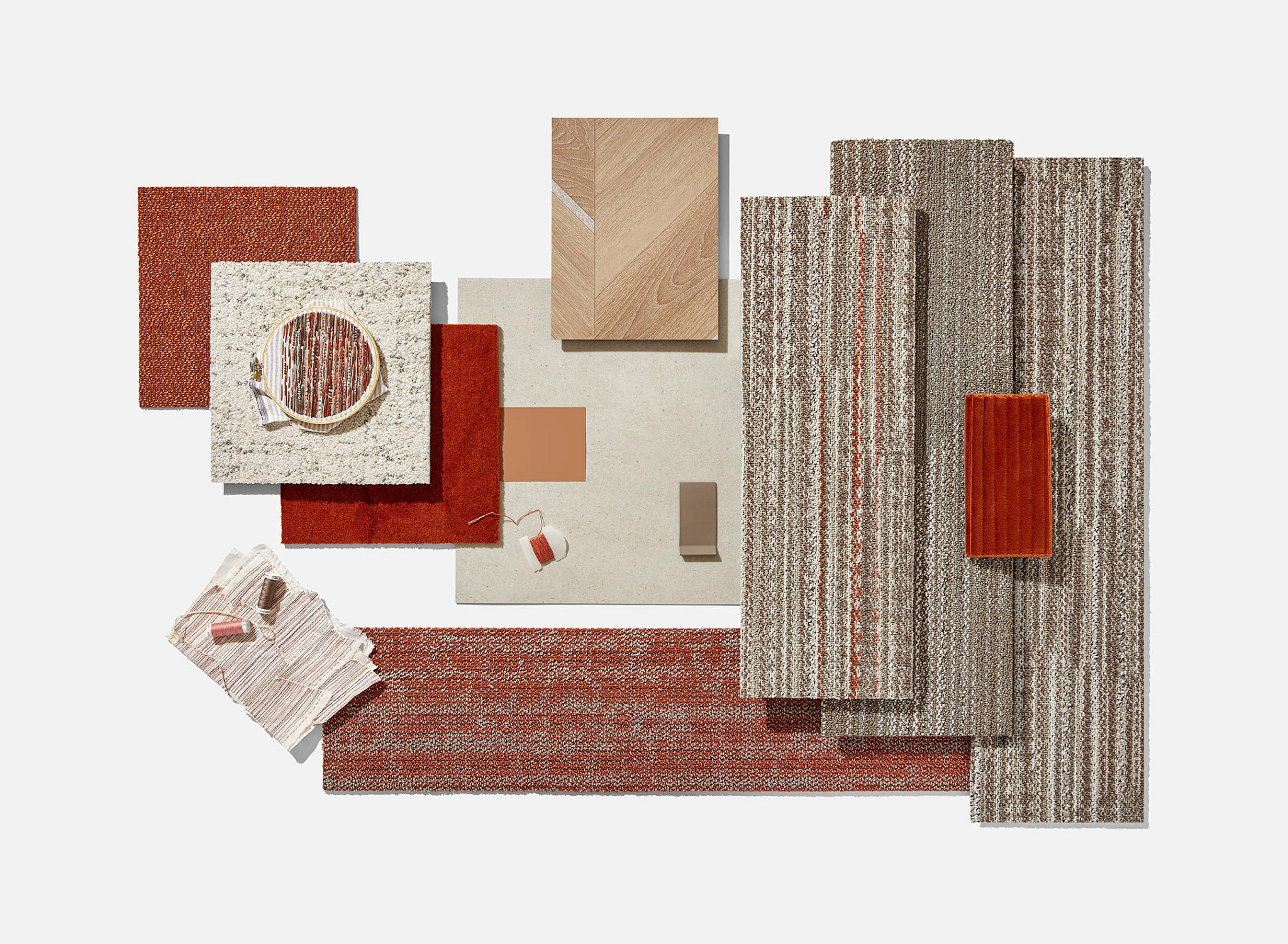 Board | Connected Threads Rust Palette | ShawContract